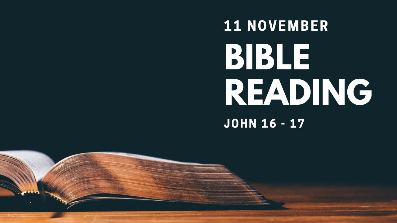 Bible Reading: 11 November - John 16 - 17 - YouTube