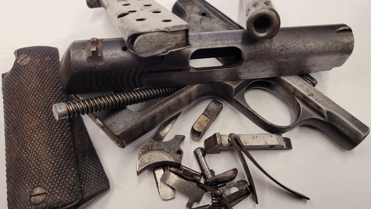 Astra Mdl 1916, Spanish Ruby, Complete dissambly - Part 1 - YouTube