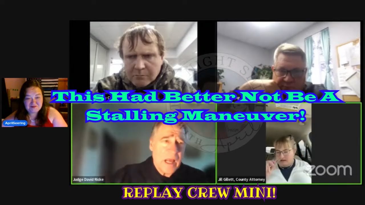 Judge Ricke Senses Some Shenanigans... And He Isn't Happy About Them ...