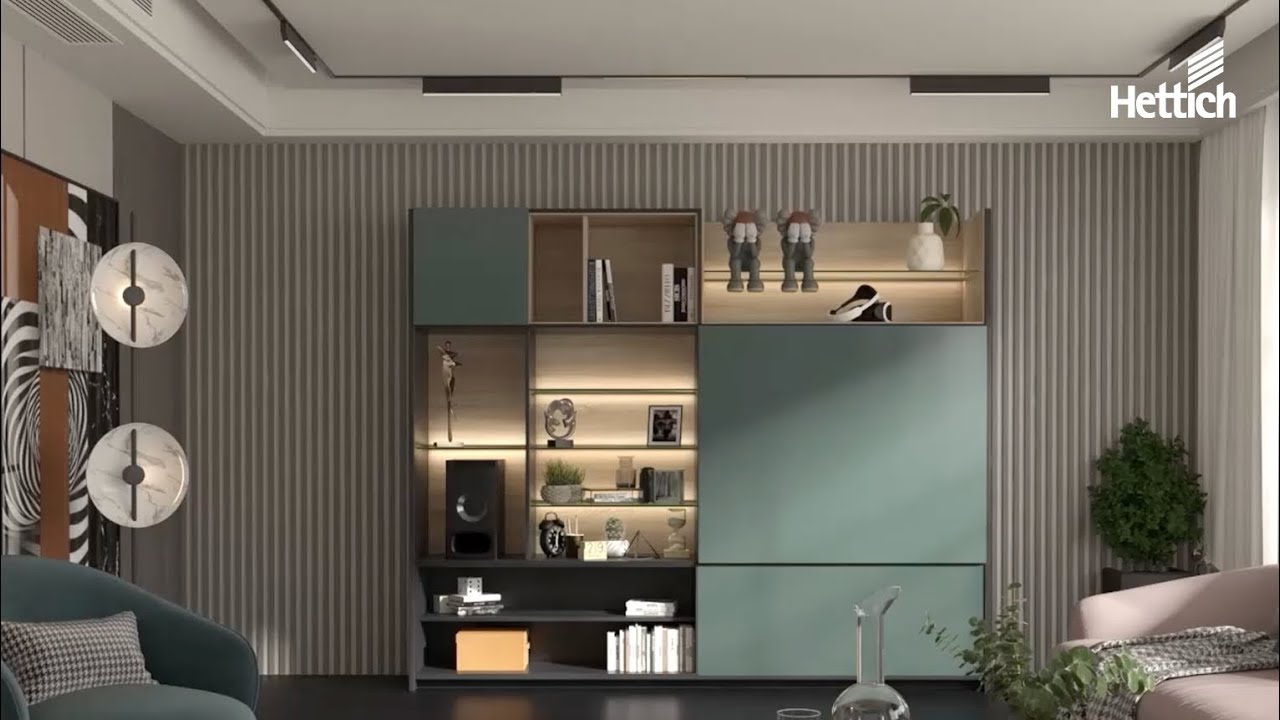 Hettich SlideLine M Shutters & Actro5D Drawer Systems : Minimalist ...