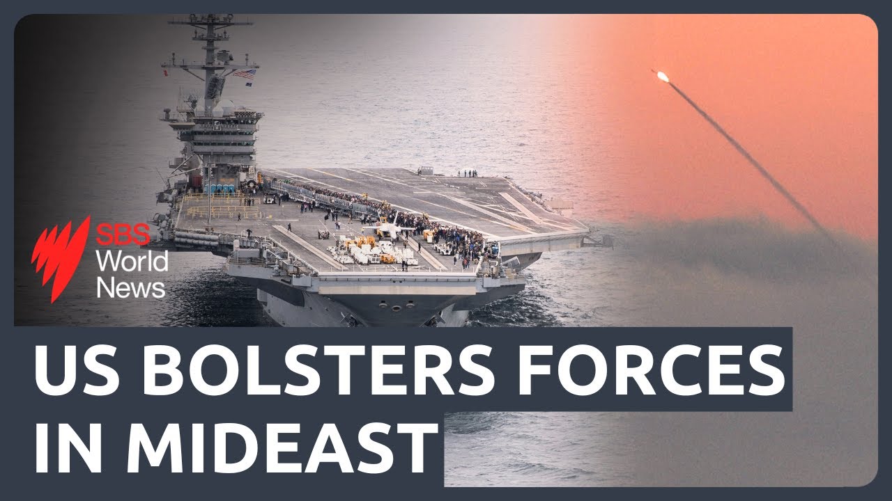 US strengthens military force amid ‘escalating’ Mideast tensions - YouTube