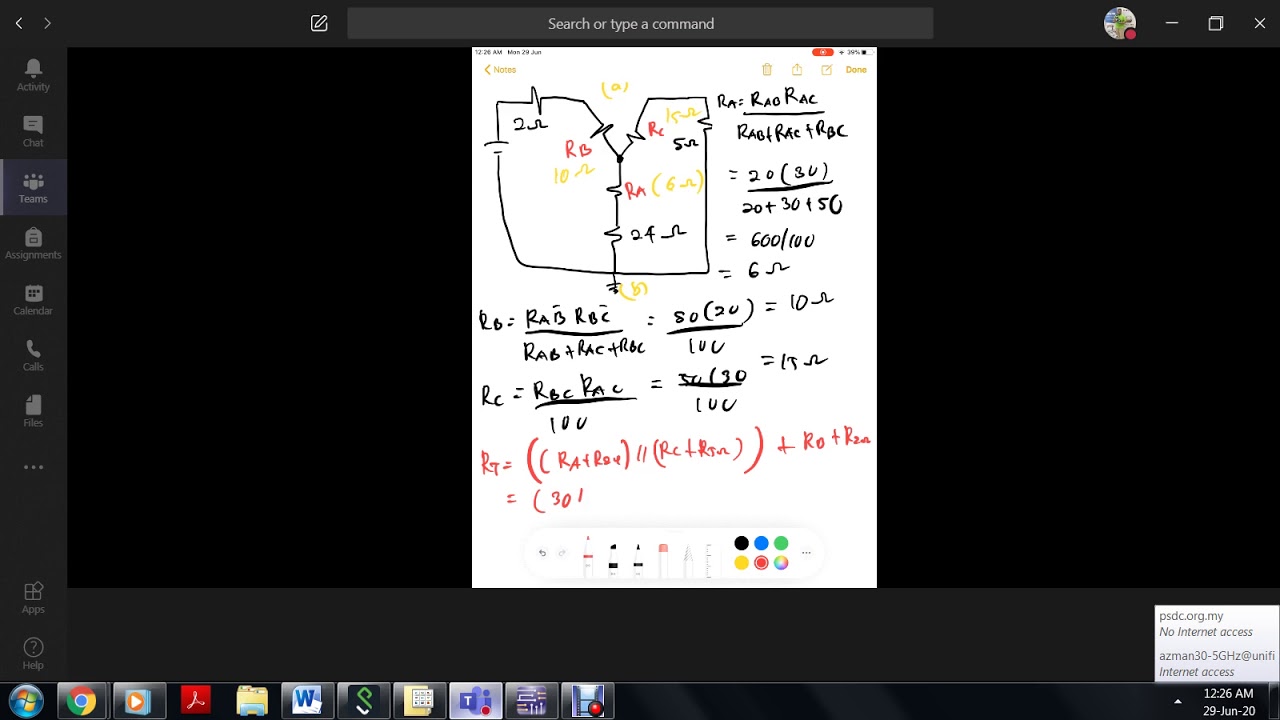 start delta (calculation and simulation) - YouTube