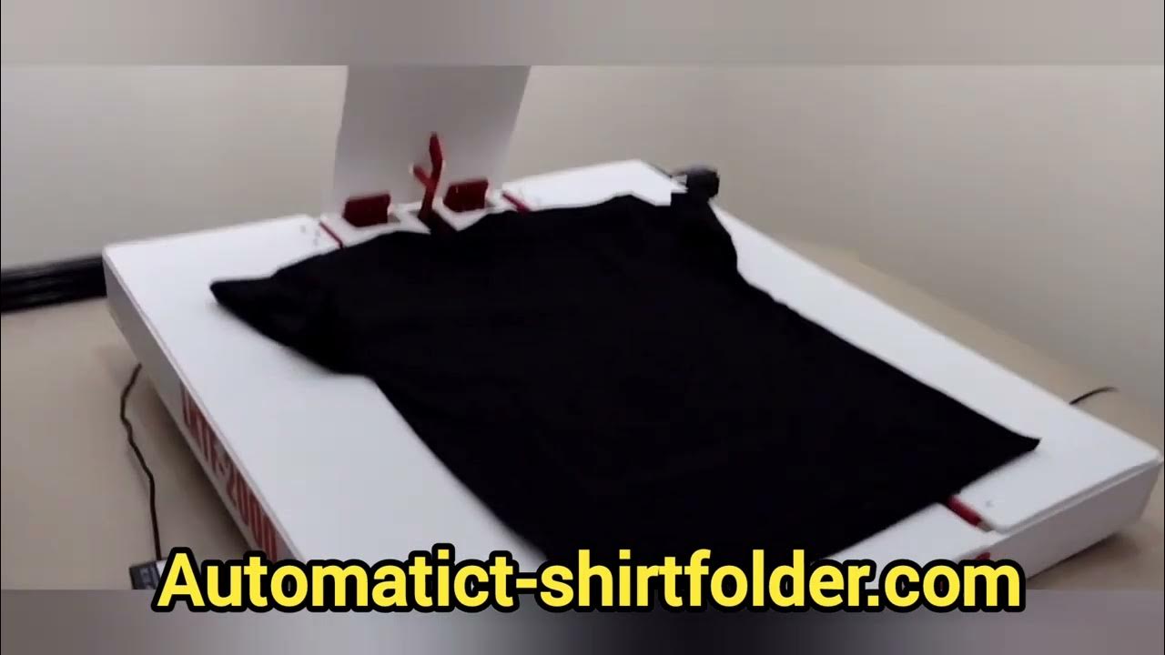 Automatic T-shirt folder ATF-1000 - YouTube