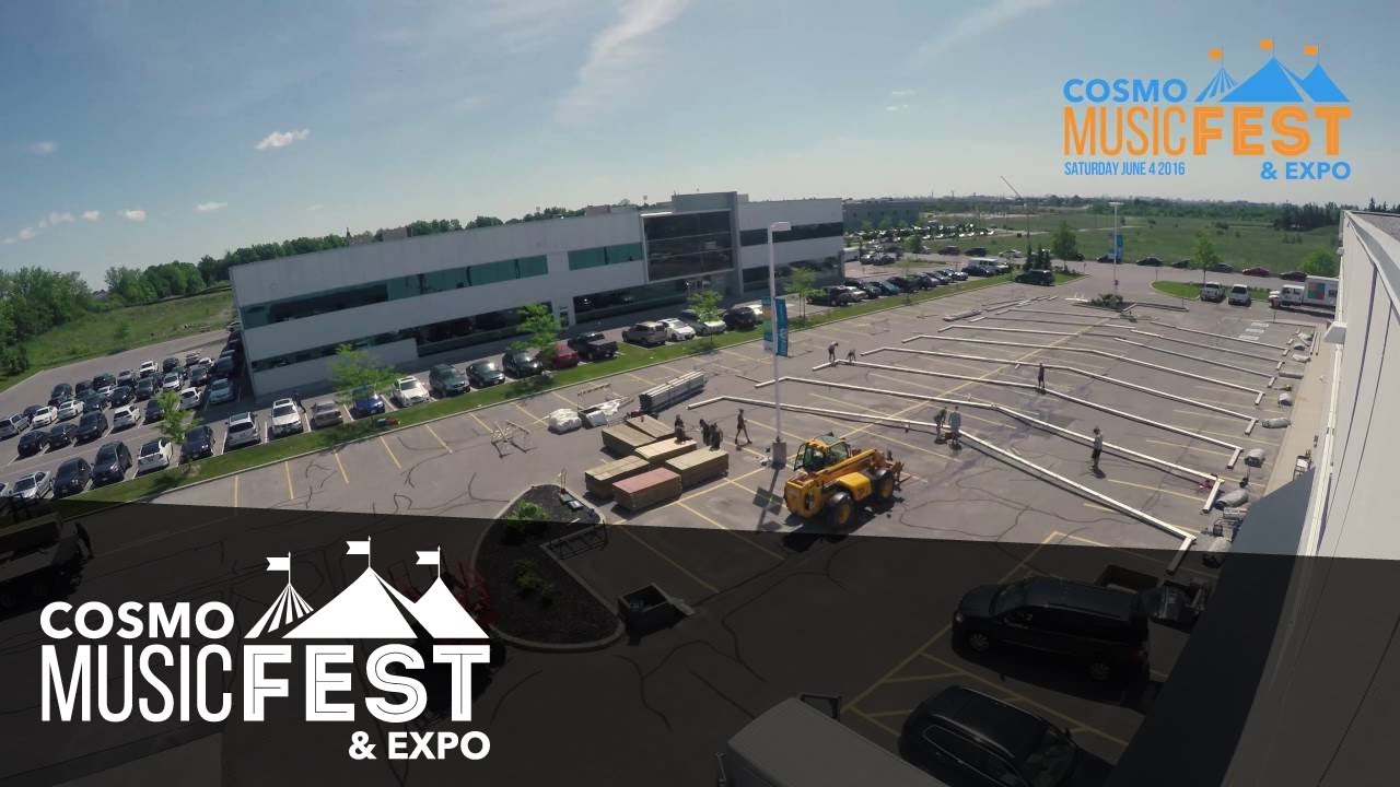 CosmoFEST 2016 EXPO Tent Arrives - Cosmo MusicFEST & EXPO - YouTube