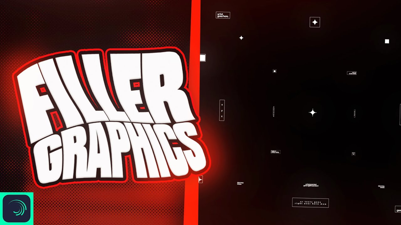 Graphics Filler for Better LOOKS Tutorial - Alight Motion - YouTube