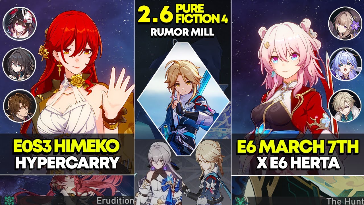 E0S3 Himeko Hypercarry & E6 March 7th x Herta | Pure Fiction 4 | Honkai ...