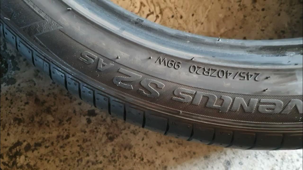 한국타이어 s2as 245 40 20 2짝 - YouTube