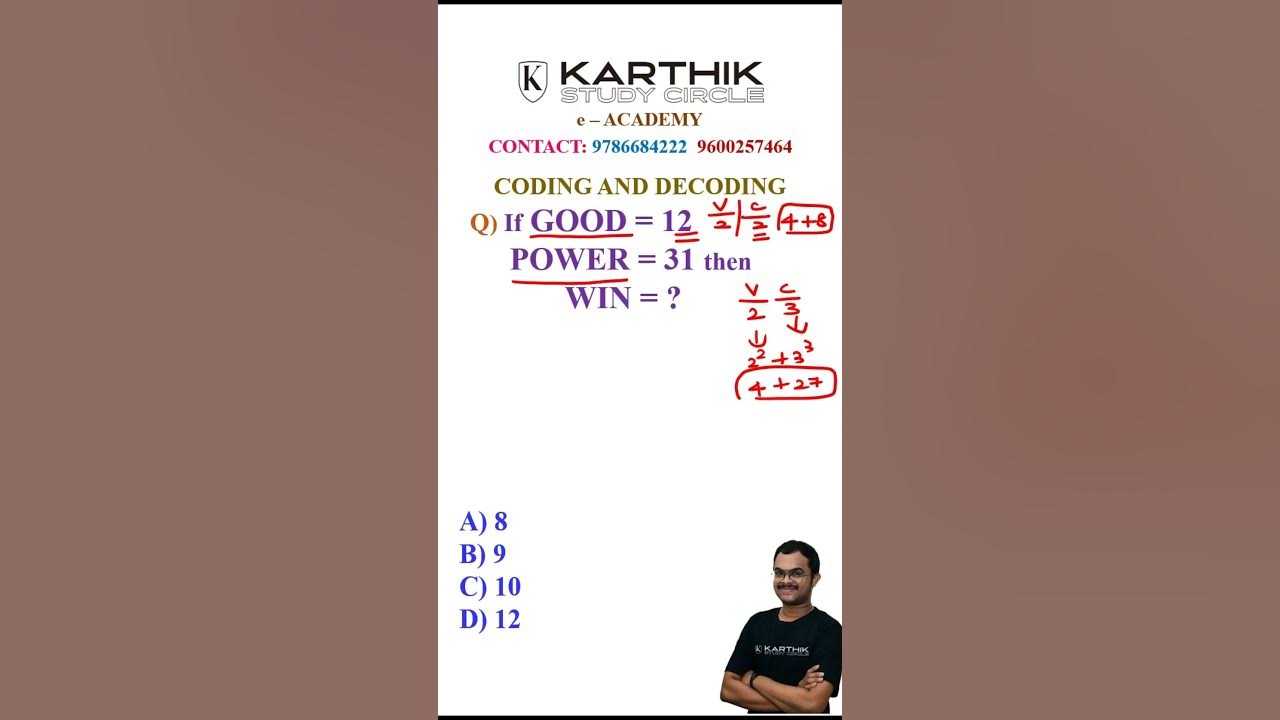 Coding and decoding #SSCCGL2024 #rrbntpc2024 #tnpscaptitude #codinganddecoding # ...