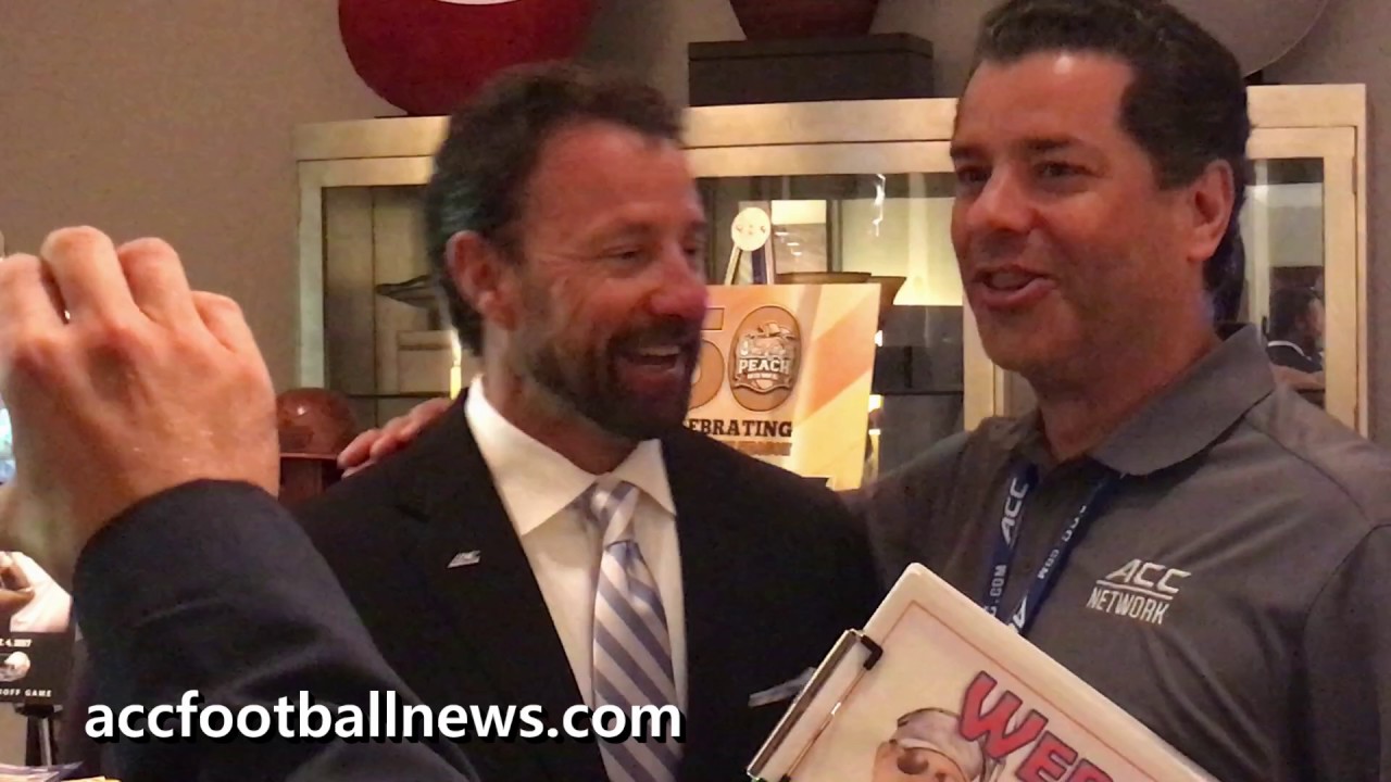 UNC football coach Larry Fedora discusses 2017 Tar Heels at ACC Kickoff ...