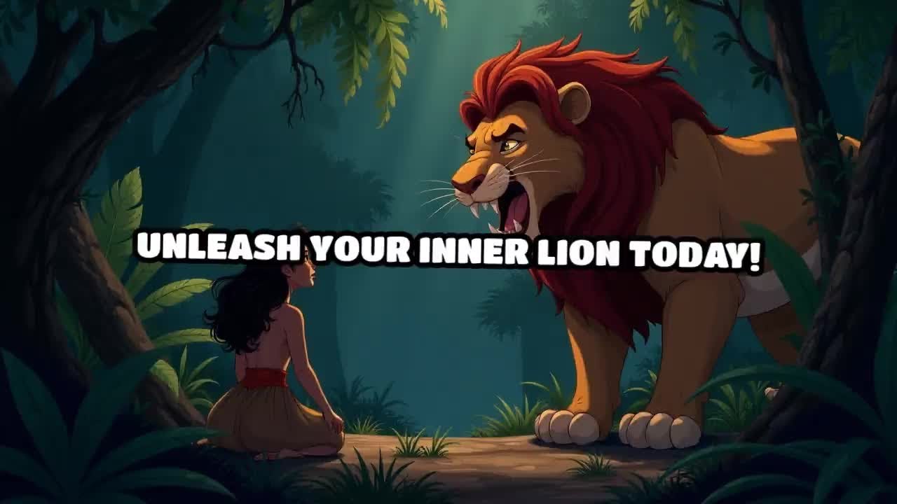 Unleash Your Inner Lion | Motivational Videos for kids | Tales n Tykes ...