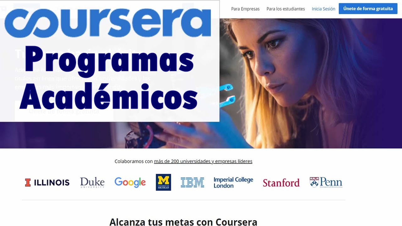 Coursera : Programas académicos - YouTube