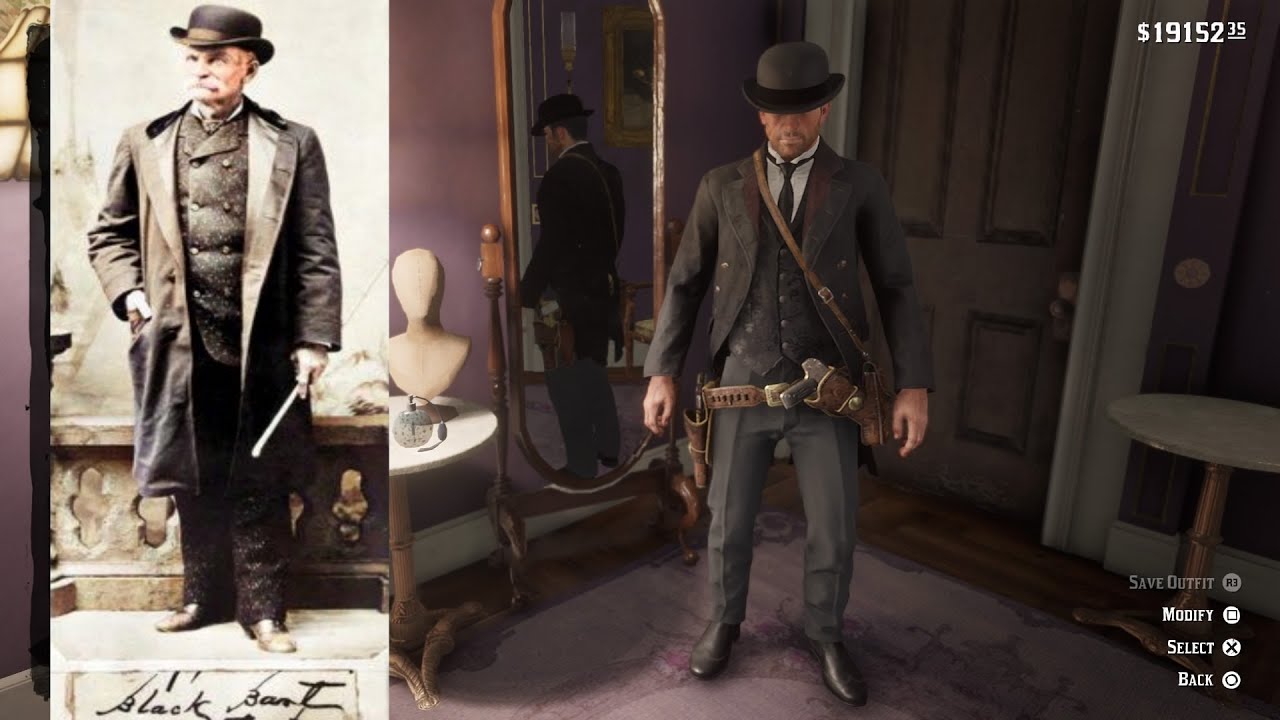 How to dress like Black Bart in Red Dead Redemption 2 - YouTube