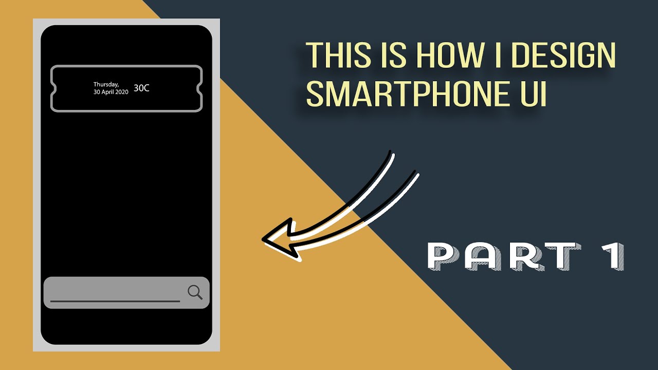Adobe Illustrator - Smartphone UI (Part 1) - YouTube
