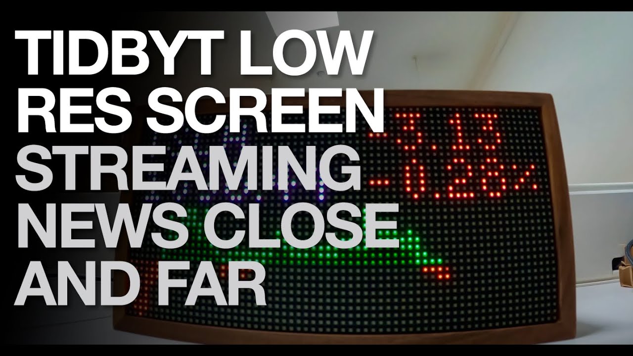Tidbyt - low res screen - YouTube