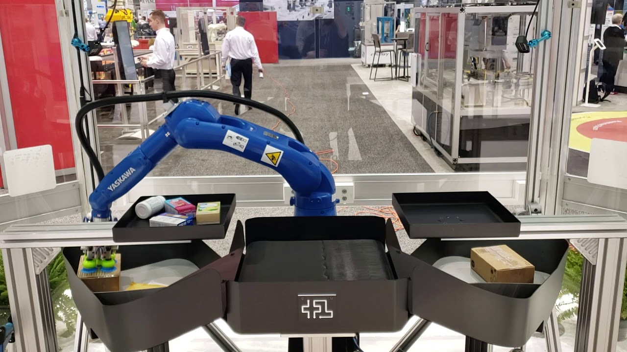 Plus One Robotics - Automate 2019 - Yaskawa booth - YouTube