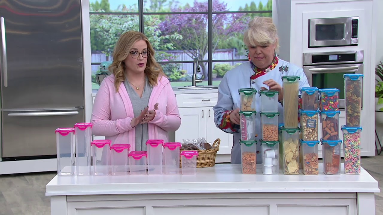 Lock & Lock 8-Piece Pantry Storage Set on QVC - YouTube