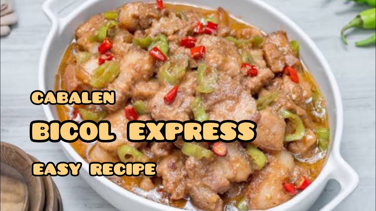 easy cooking bicol express cabalen grabe ang sarap - YouTube