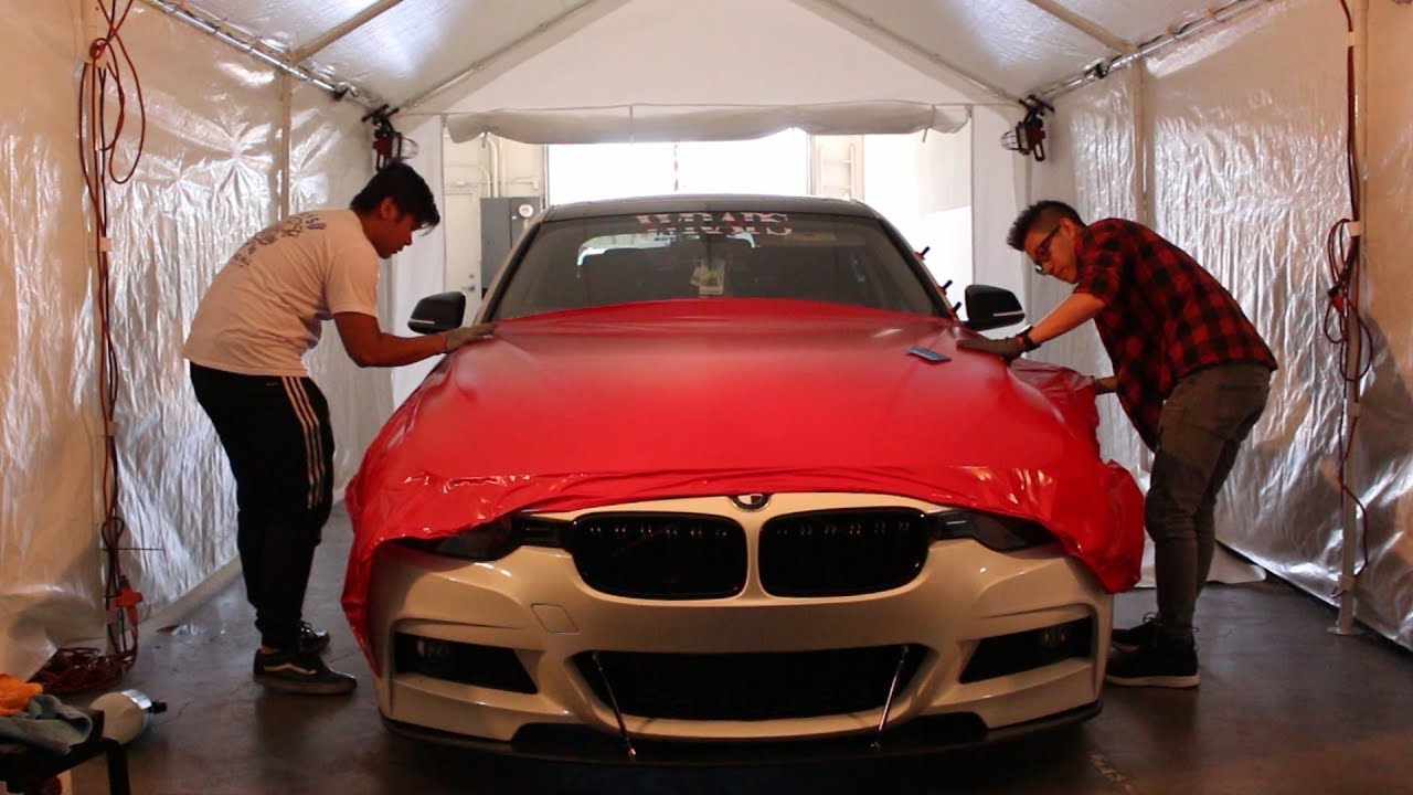 Vinyl Wrapping My BMW F30 - YouTube