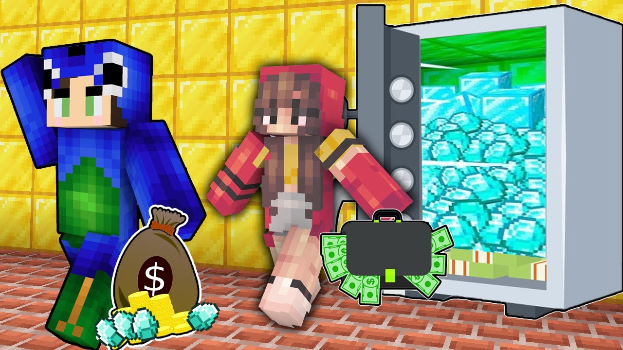 ROBBING A DIAMOND BANK In MINECRAFT! (RC Car Heist) - YouTube