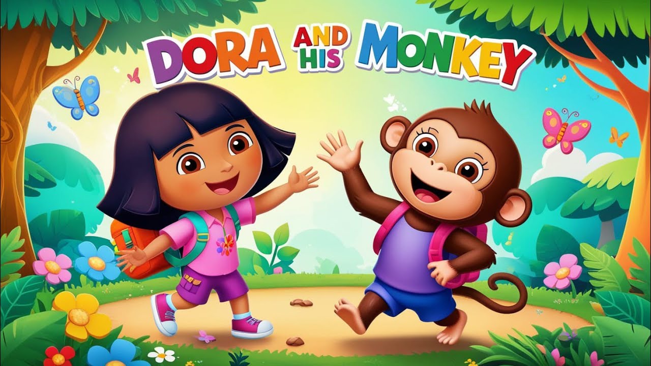 "🎶 Dora and the Dancing Monkeys! 🐒 Fun Nursery Rhymes for Kids – Sing ...