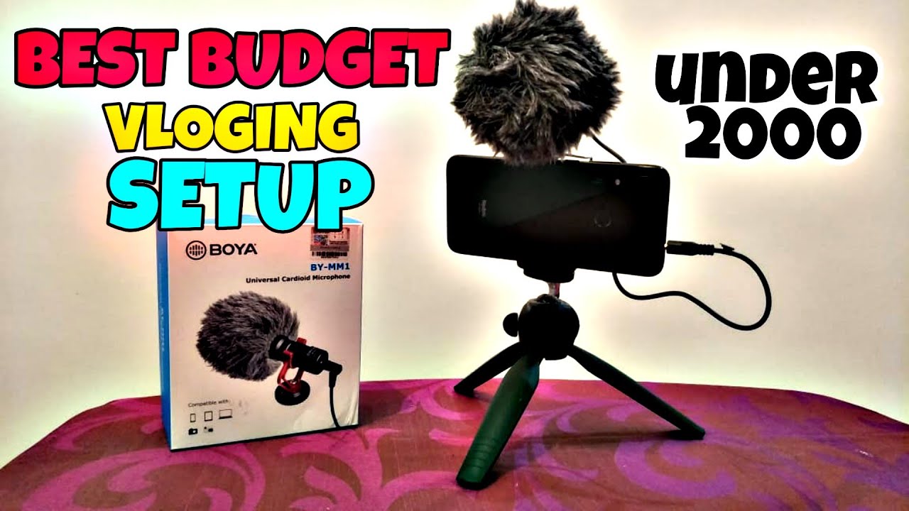 Best and cheapest vloging setup for new vloggers || Boya BY MM1 mic ...