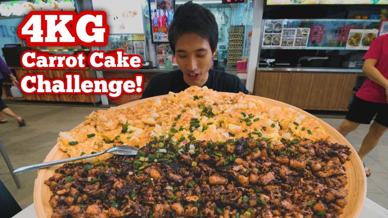 INSANE 4KG Fried Carrot Cake Challenge! | Done in 12 minutes?! - YouTube