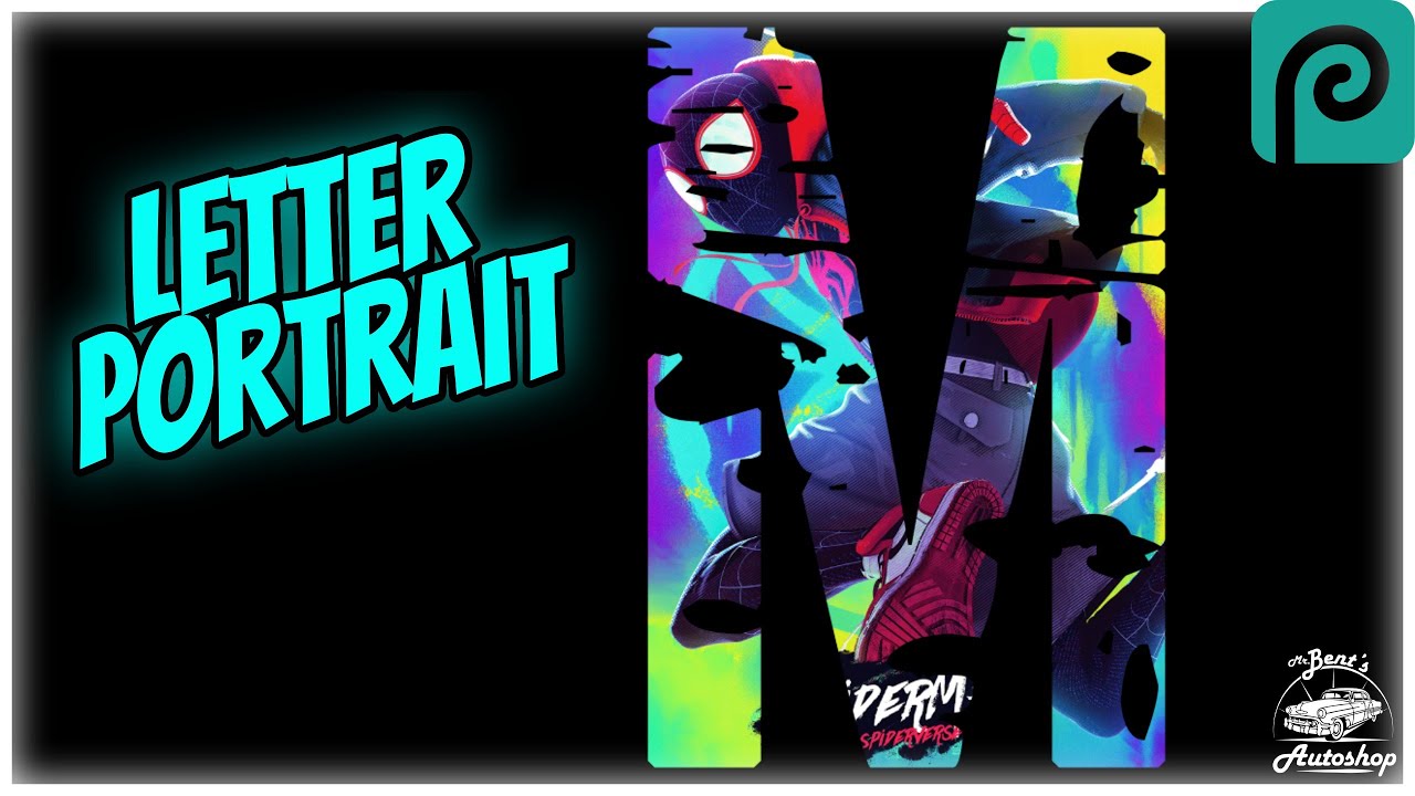 LETTER PORTRAITS made EASY in PhotoPea - | FREE PHOTOSHOP | - YouTube