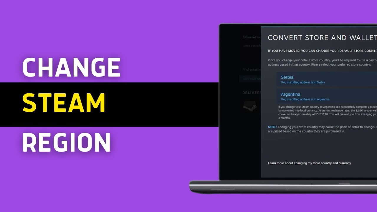 How To Change Steam Store Country & Wallet Currency (2025 GUIDE) - YouTube