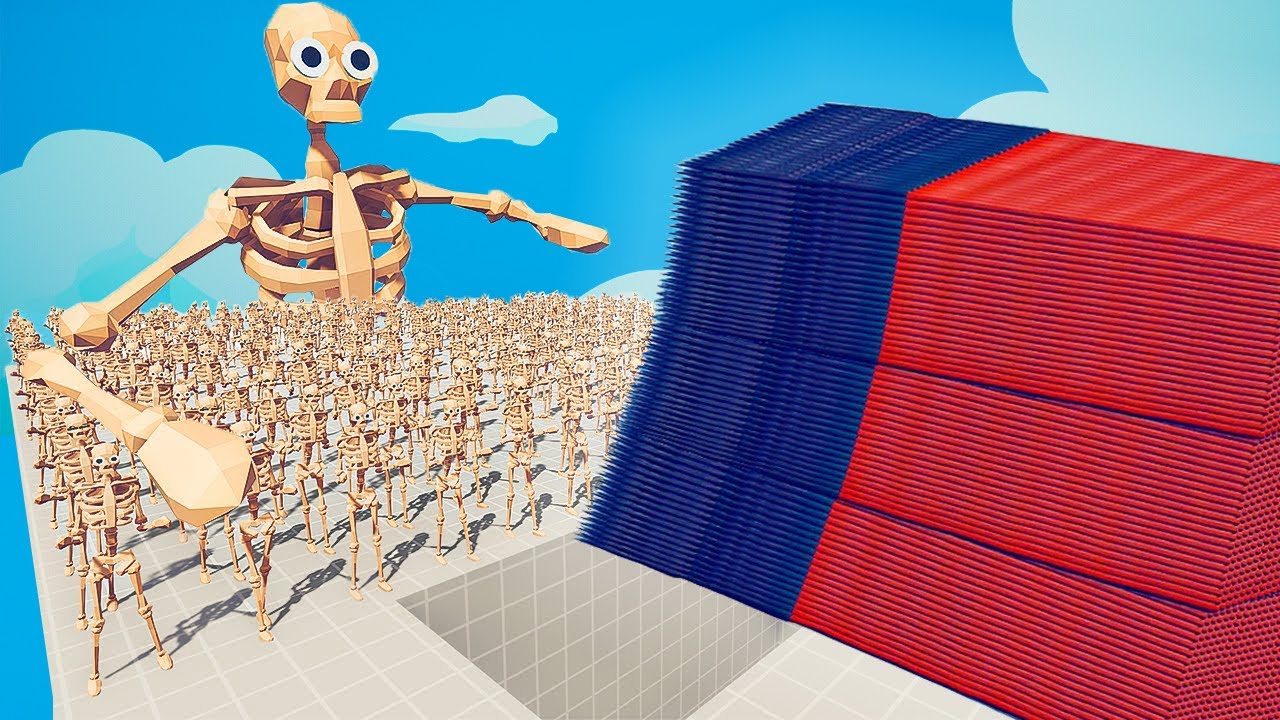 100x SKELETON + 1x GIANT vs 3 EVERY GOD - Totally Accurate Battle ...