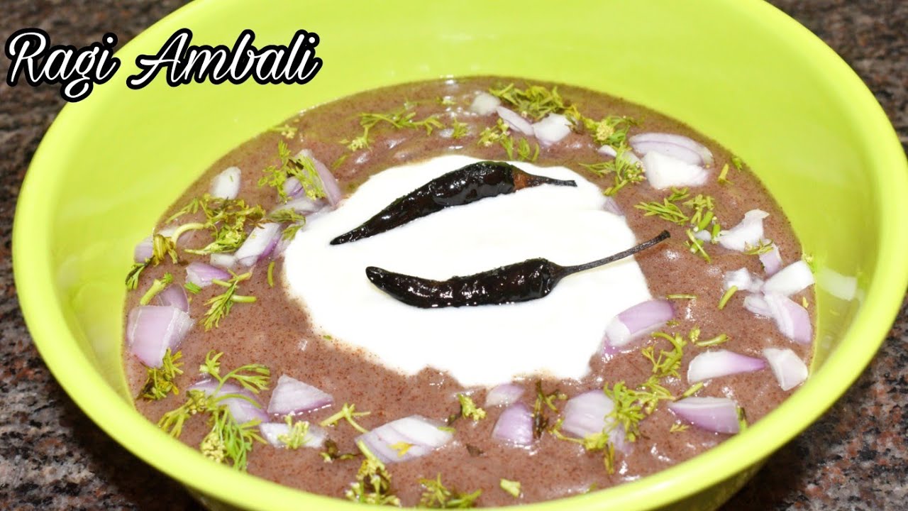 Ragi Ambali Recipe | Ragi Malt - YouTube