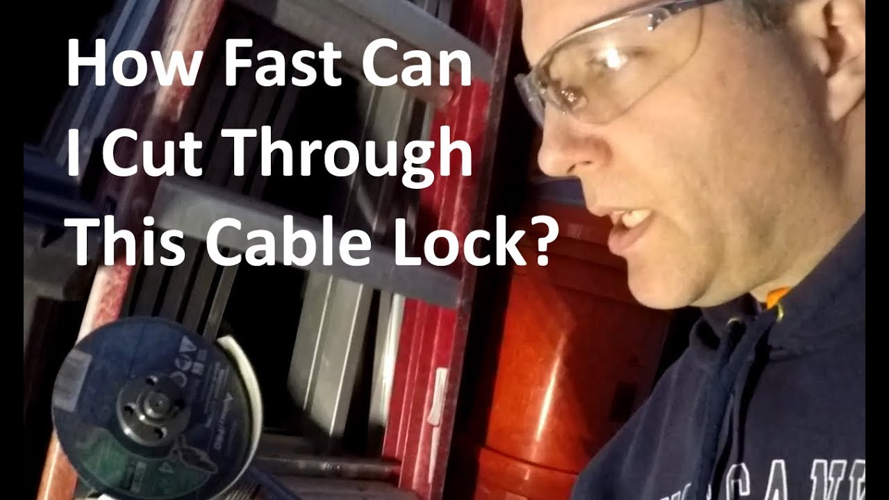 How Fast Can I Cut Through a Cable Lock? - YouTube
