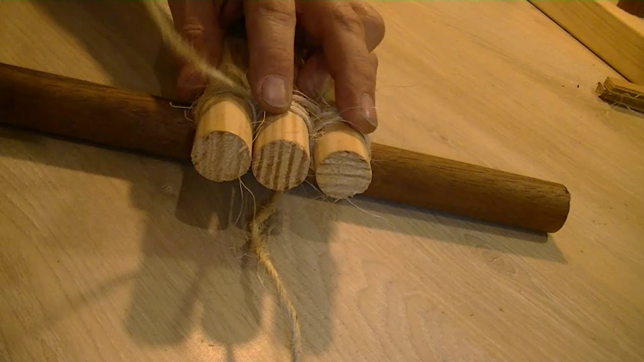 How to make a eightshaped lashing. | DIY | wood & rope - YouTube