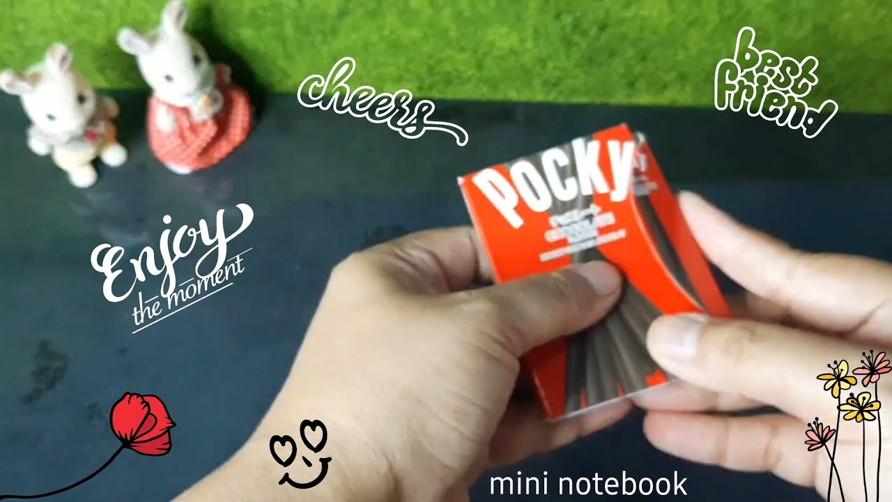 DIY Mini Notebook Pocky || Sylvanian Families || Buku Mini Pernak ...