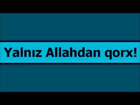 #1248 Yalnız Allahdan qorx! || Adil Recebov