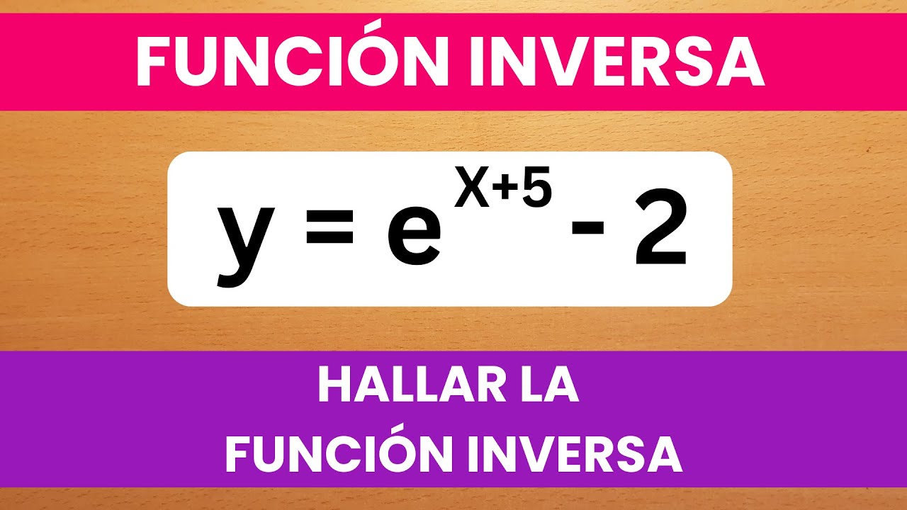 Función inversa explicada fácil y rápido (Método paso a paso) - YouTube