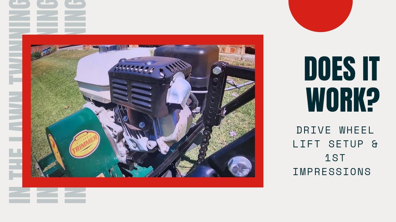 California Trimmer drive wheel lift bracket installation and review ...