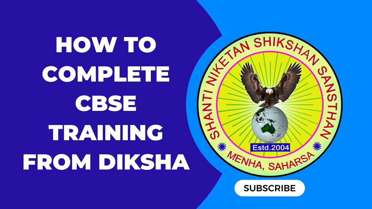 How to complete 5 hours of CBSE training from Diksha | #diksha | #snss ...