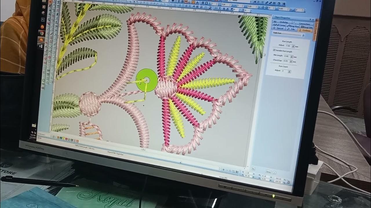 Wilcom Embroidery Digitizing Tutorial Youtube