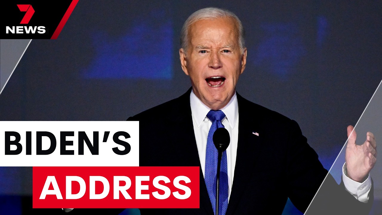 Joe Biden address U.S nation at Democratic National Convention | 7NEWS ...