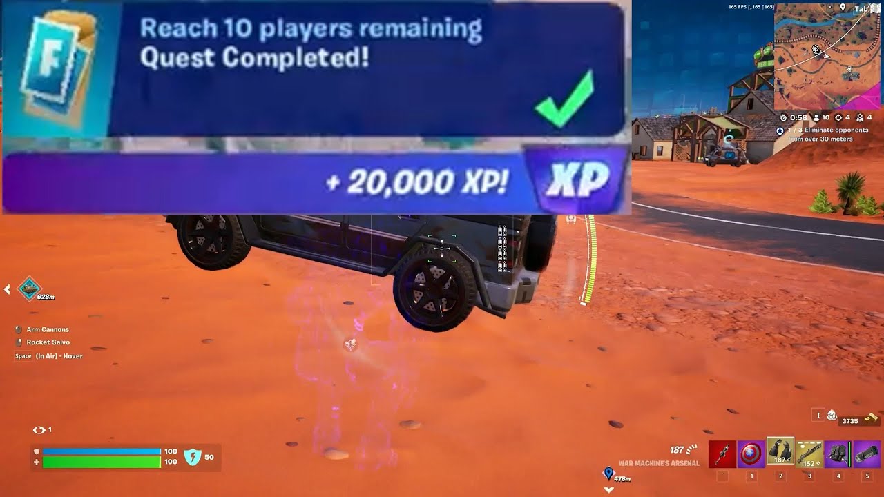 Reach 10 players remaining Fortnite - YouTube