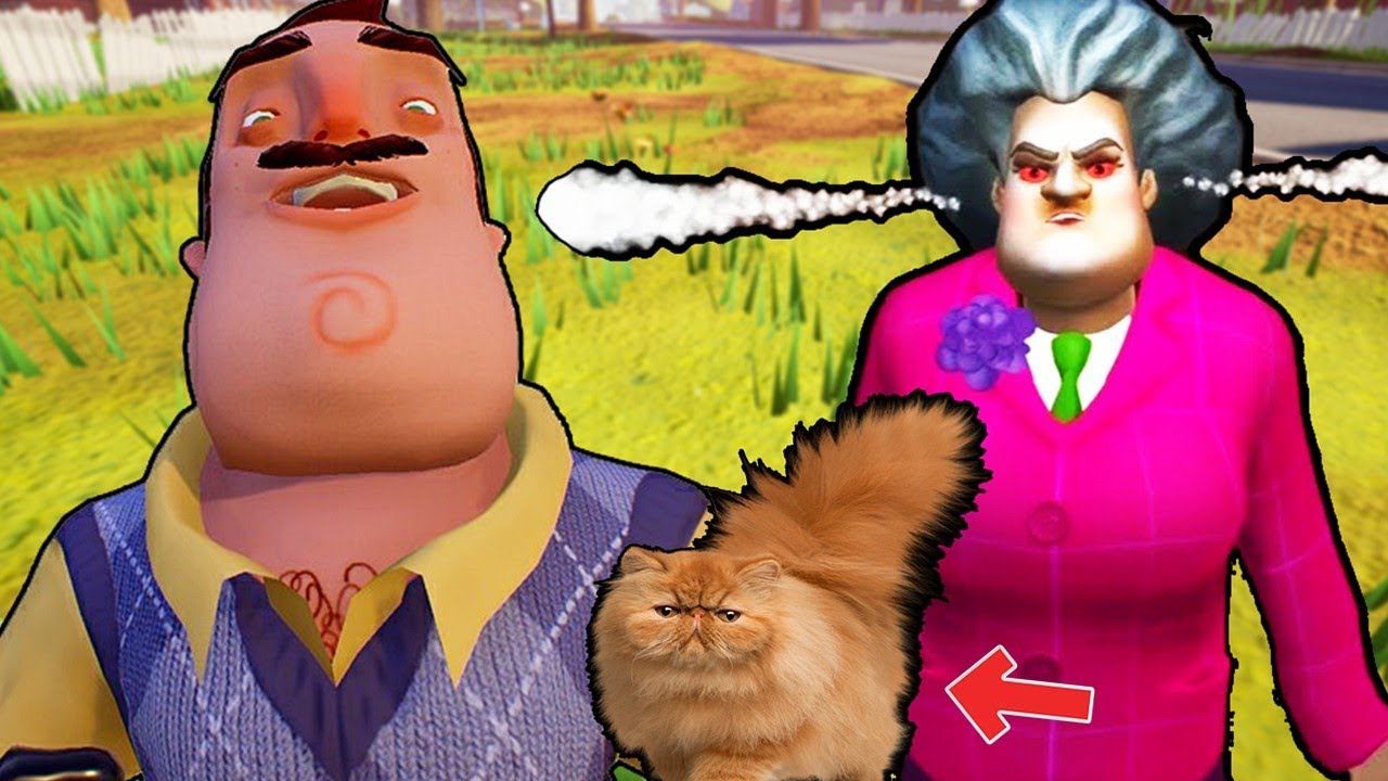 HELLO NEİGHBOR WİLSON'IN KIZ KARDEŞİNİN KEDİSİNİ ÇALDIM - YouTube