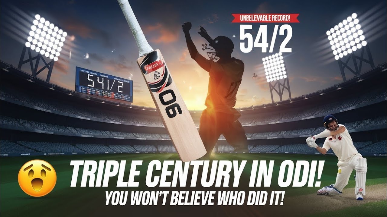 वनडे में पहला तिहरा शतक! अविश्वसनीय रिकॉर्ड First Ever Triple Century ...