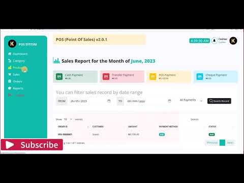 Point Of Sales Management System (POS) With Free Source Code - YouTube