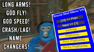 The Best Free Menu In Gorilla Tag Braves Mod Menu V2 Gorilla Tag Cheats ...