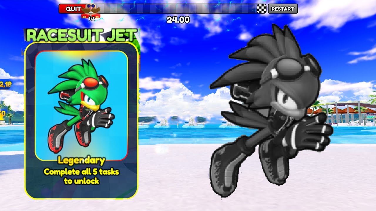 Racesuit Jet New Character Update in Sonic Speed Simulator - Emerald ...