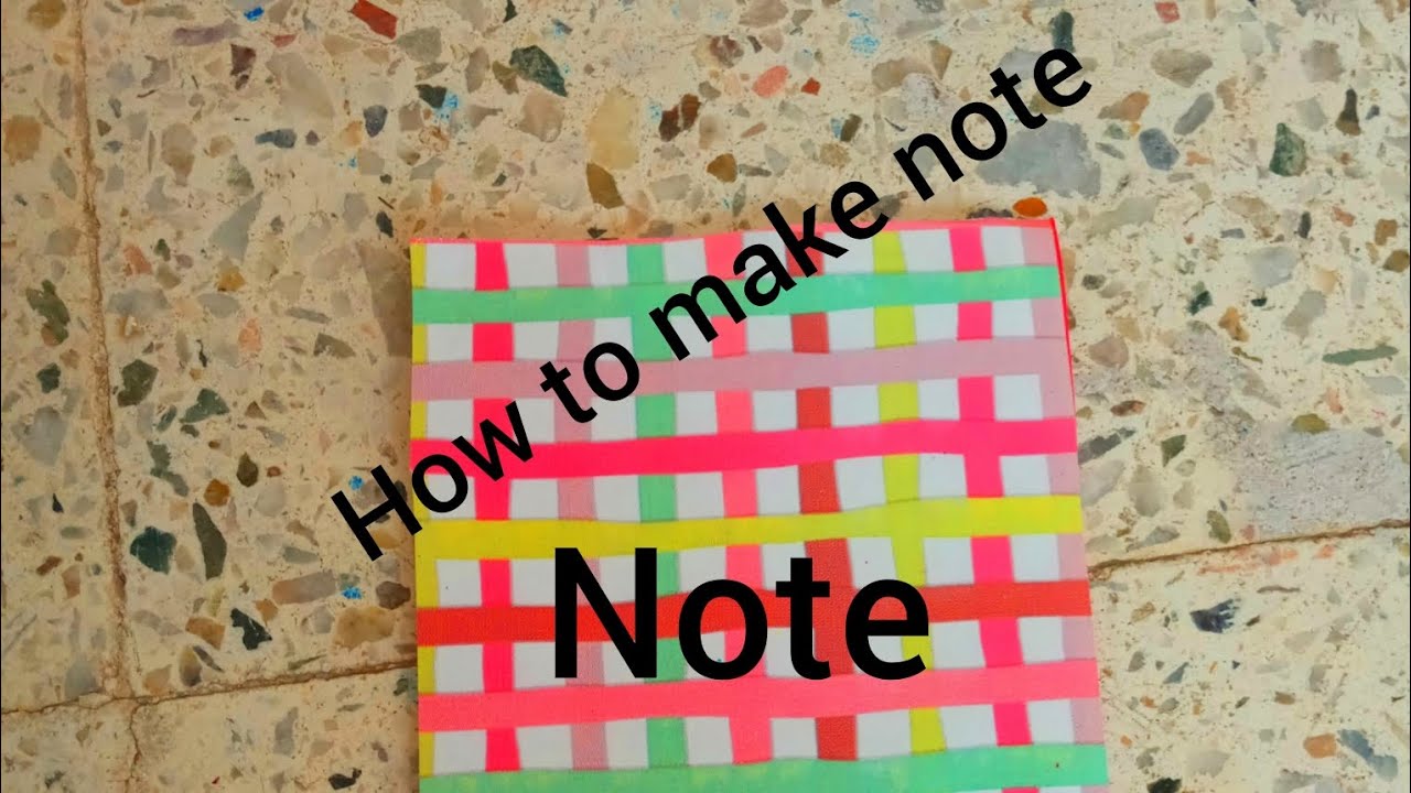 how to make a cute note (easy) - YouTube