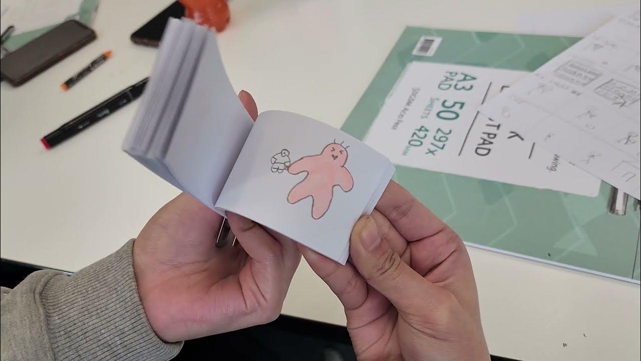 Making flip book animations :) - YouTube