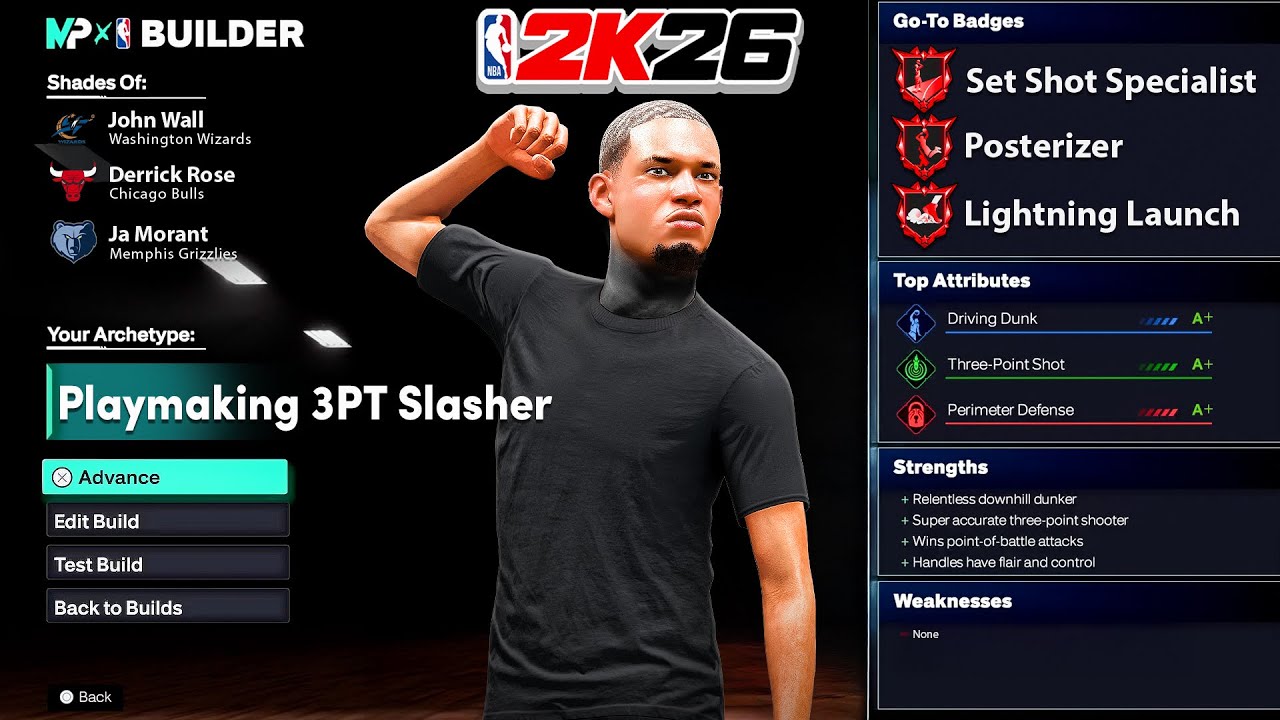 This PLAYMAKING 3PT SLASHER BUILD is LEGENDARY on NBA2K26! BEST POINT ...