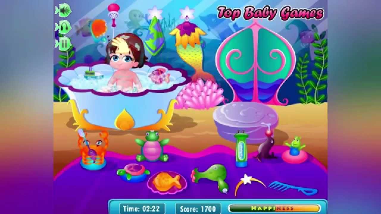 Top Baby Games Mermaid Lola Baby Care - YouTube