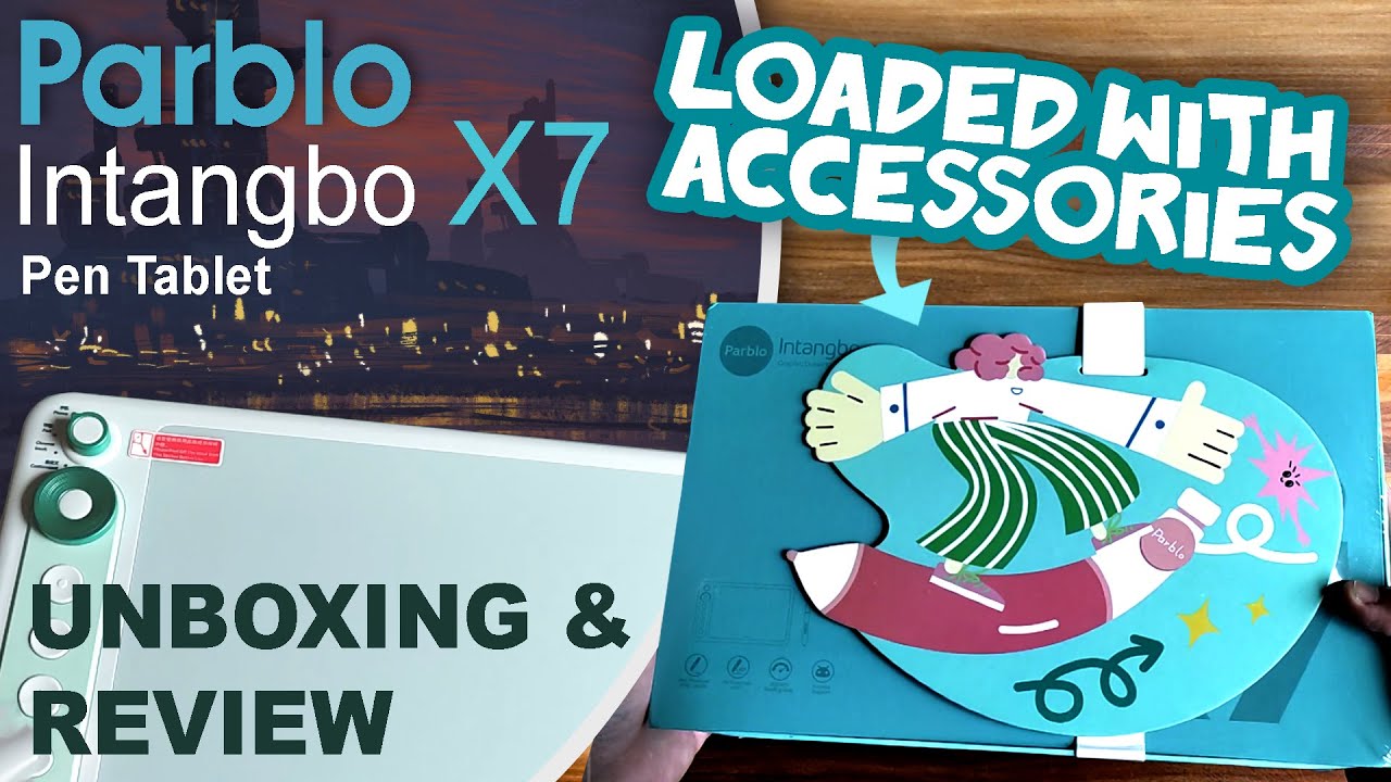 Trying Out Parblo Intangbo X7 Pen Tablet | UNBOXING & REVIEW | Most ...